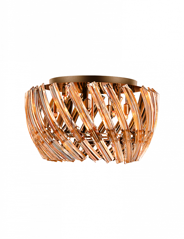 Amoure Borosilicate Glass Ceiling Light - Tisva